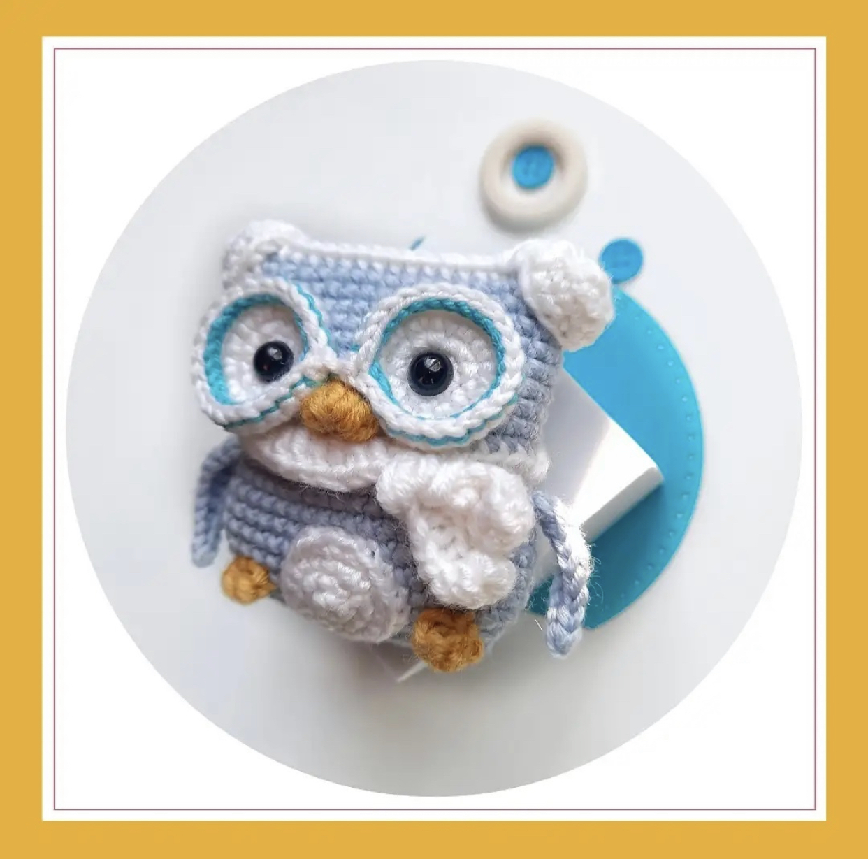 Hướng dẫn móc chart con cú của tác giả Highmigurumi - NoLi